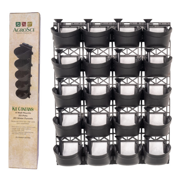 AgroSci GardenWall Kit - 20 Pot Design - Grower's Solution