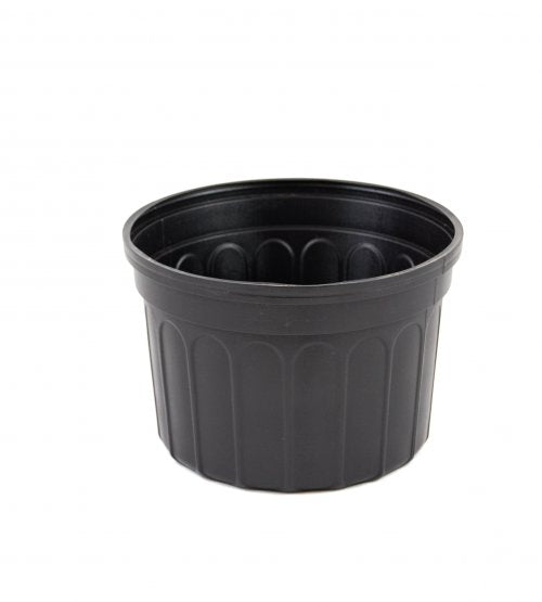 9 x 6 inch Black Mum Pots - Grower's Solution
