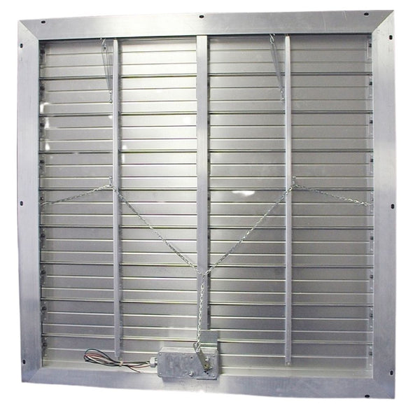 Schaefer Motorized Aluminum Power Shutter - Small Sizes - Grower's Solution